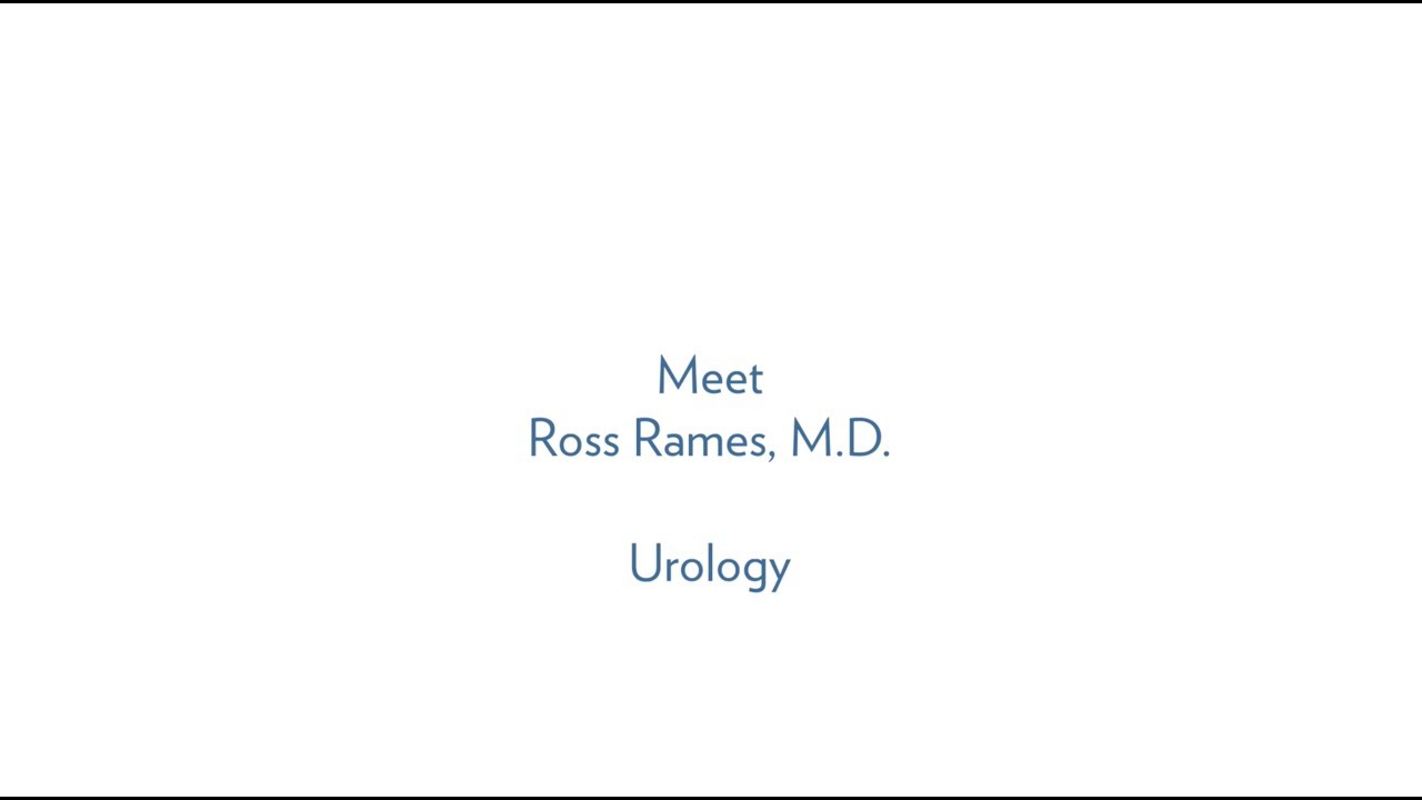 Dr. Ross Rames, Urology - MUSC Health