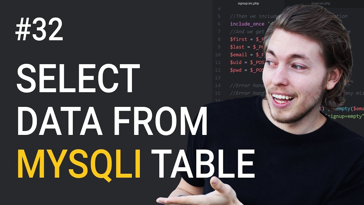32: Select Data From MySQL Database | PHP Tutorial | Learn PHP Programming | PHP for Beginners