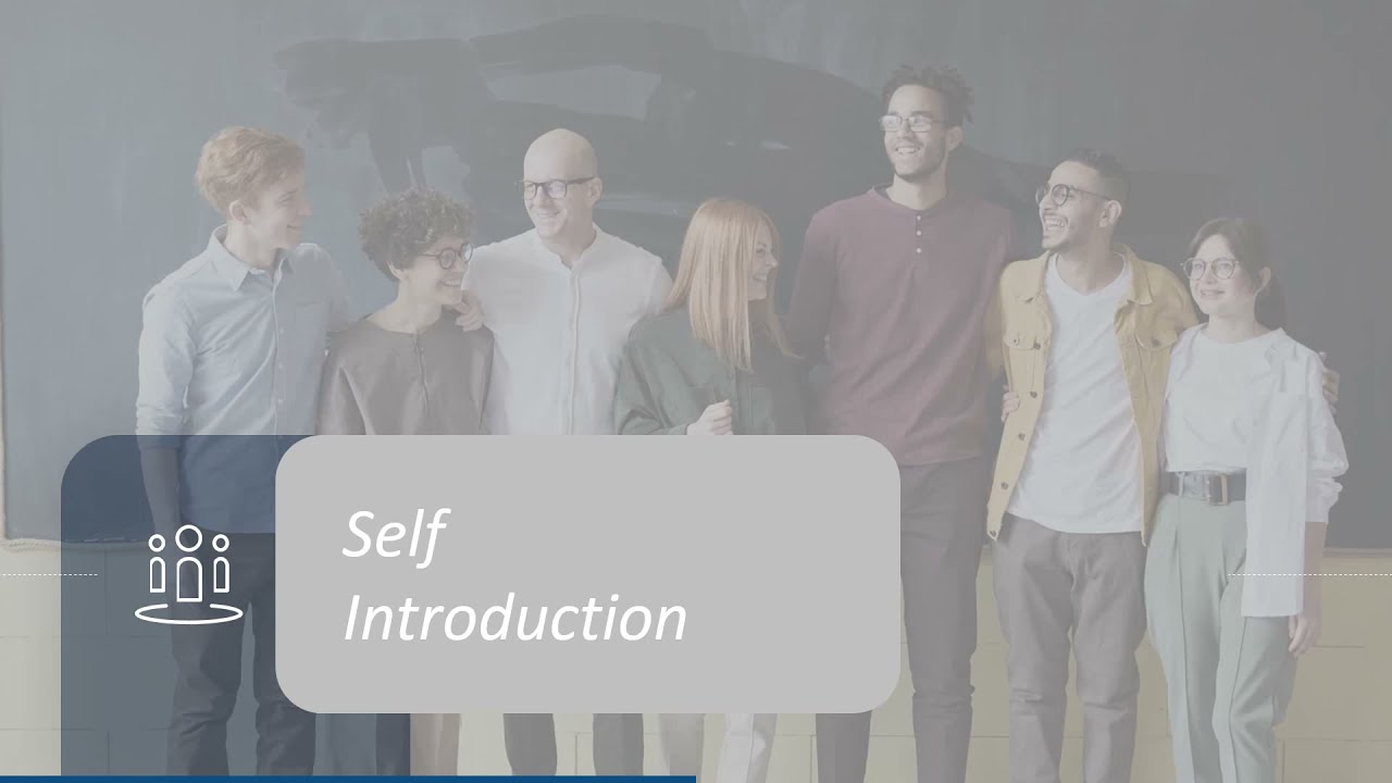 Self Introduction PowerPoint Template For Job Interview PowerPoint Presentation Template
