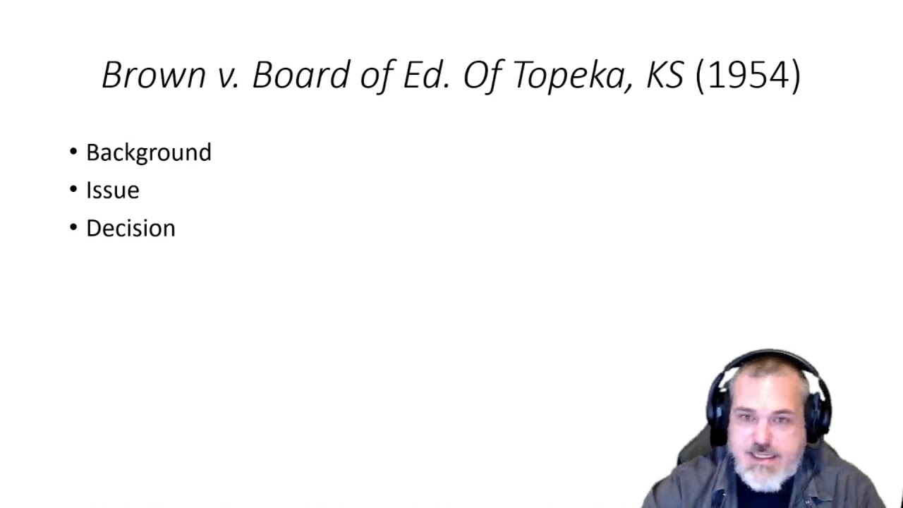 POLS 3321: Brown v. Board of Education (1954)