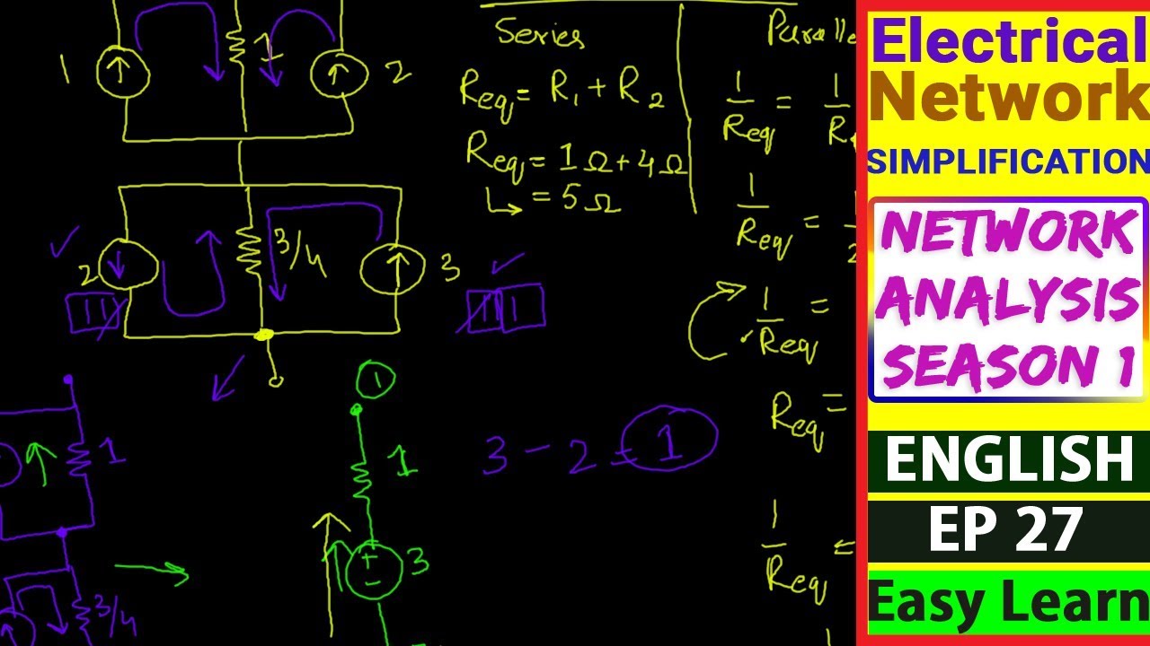 Simplification of electrical networks | Network Analysis season-1 | EP#27 English