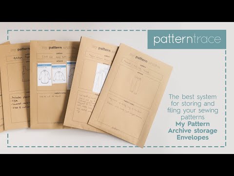 Patterntrace 'My Pattern Archive' Pattern Storage Envelopes