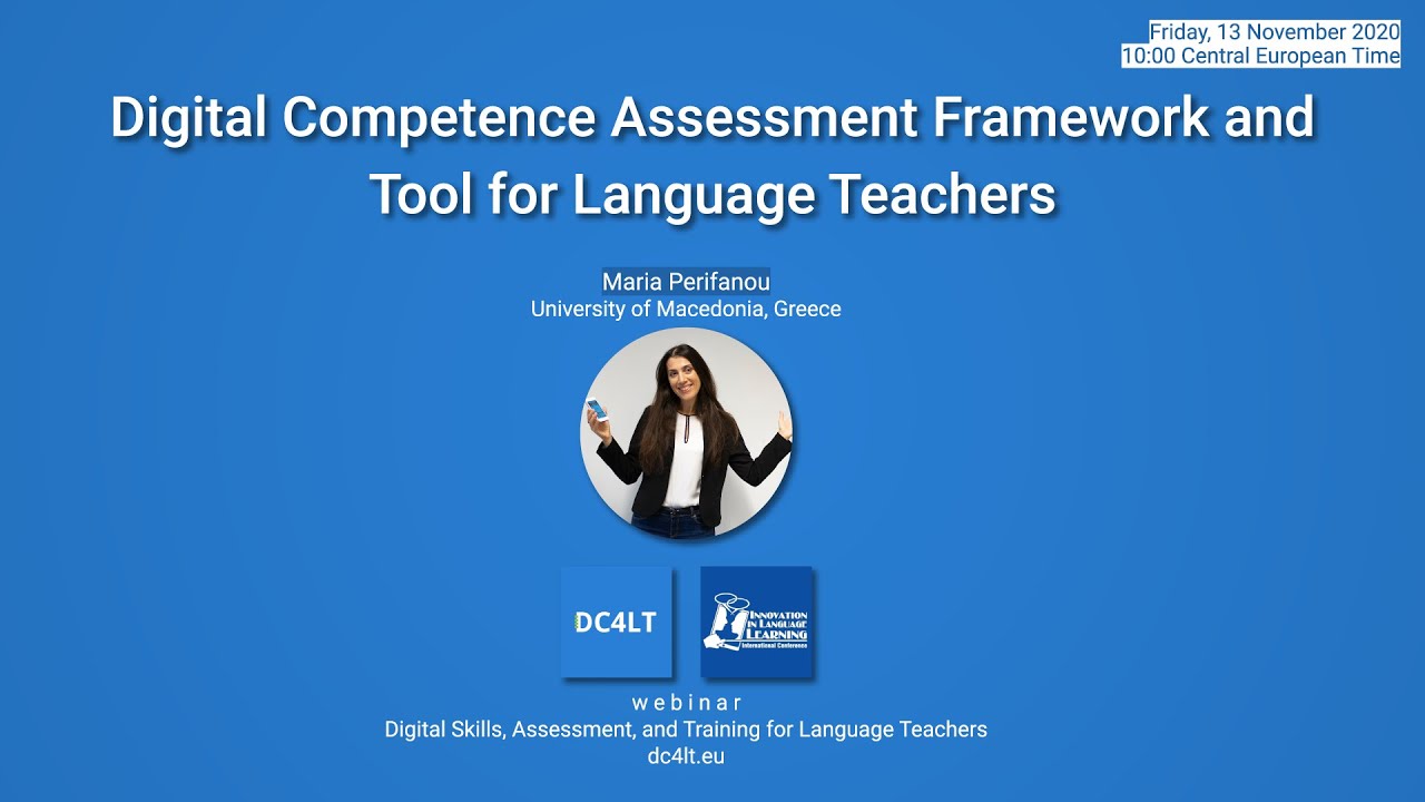 DC4LT Webinar on Digital Competence Assessment Framework and Tool for Language Teachers