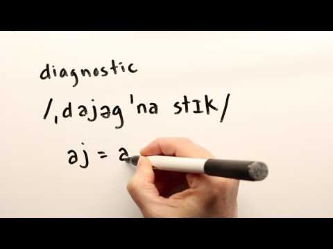 How to pronounce diagnostic and diagnostically