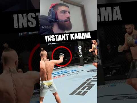 Bro Tried To Fake Glove Touch 🤣 #ufc #ufc5 #gaming #ufcgame #conormcgregor #mma