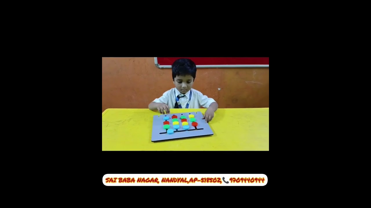 Solving puzzles sharpens the brain and boosts memory to the kid.Brain gym exercises at OTP Preschool