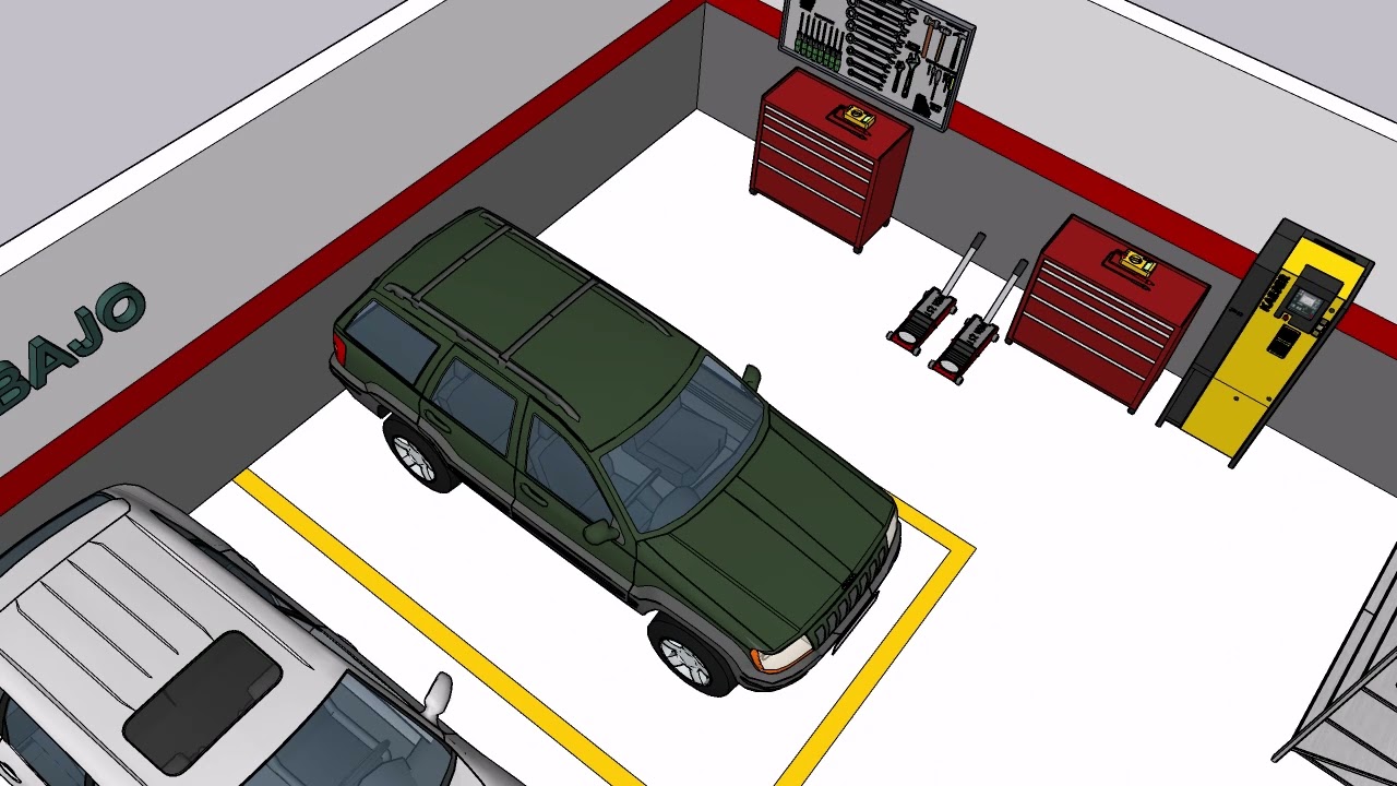 modelo 3D Sketchup Taller