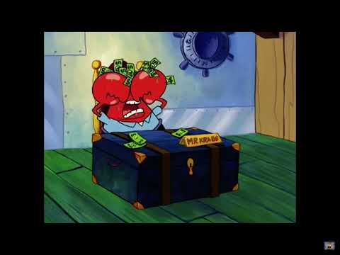 Mr. Krabs's Sweating The Money For 10 Hours!