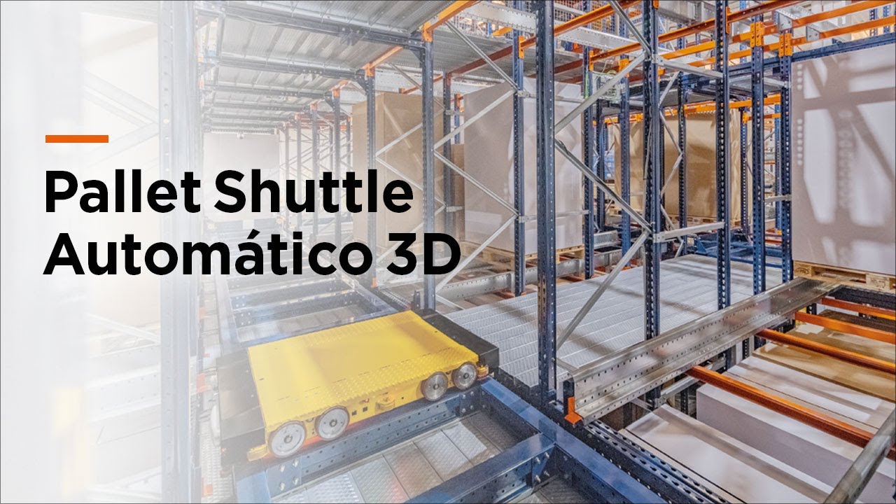 Pallet Shuttle Automático 3D - Mecalux