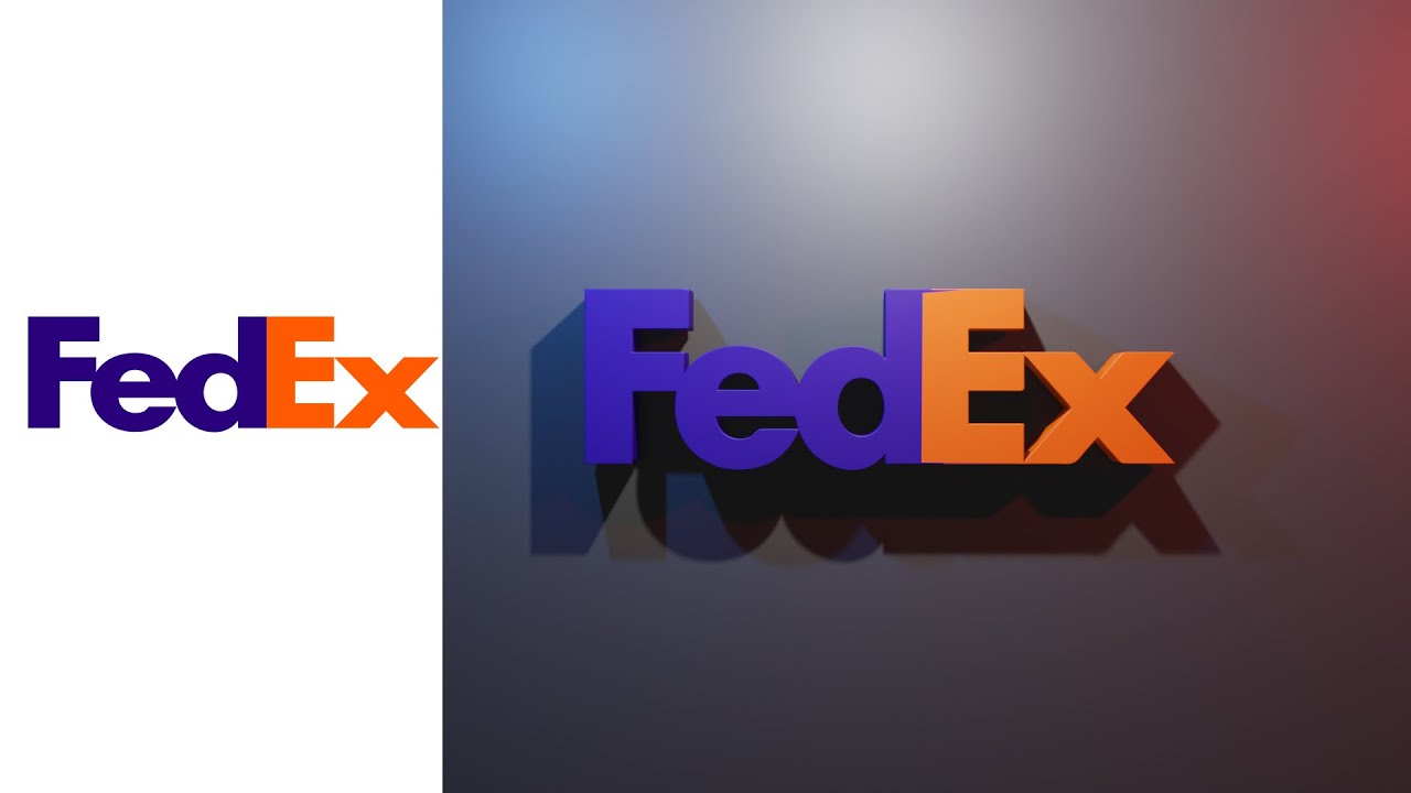 fedex logo (blender tutorial )