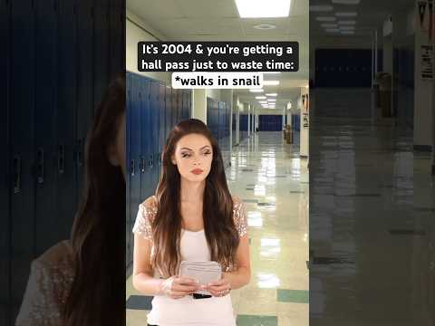 High school #nostalgia - Getting a hall pass just to wander around & waste time #millennials #2000s