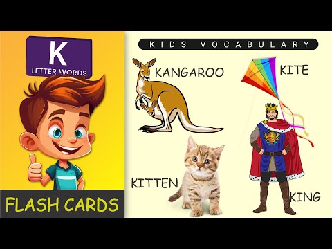 Embark on a Joyful Learning Journey with Flash Cards: Discover "K Words" with Your Kids! 🚀