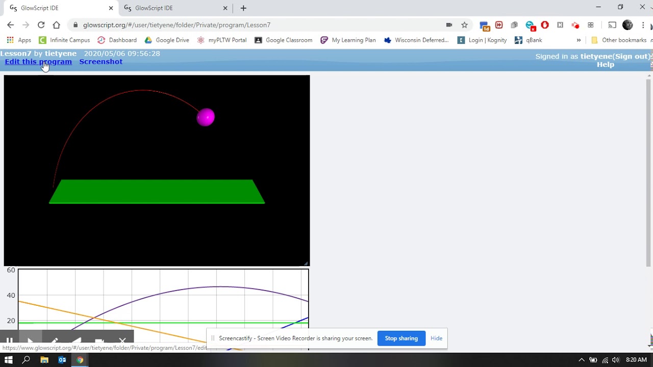 Topic7 Vpython assignment walkthrough
