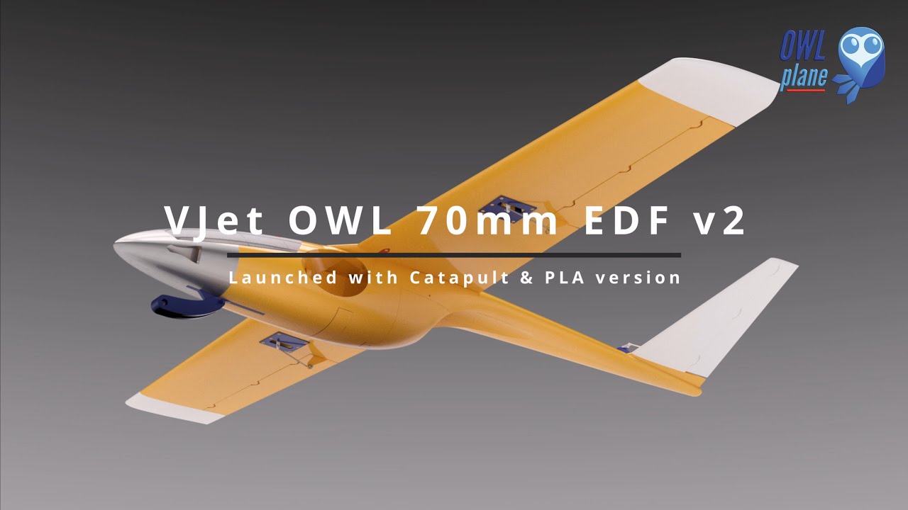 3D Printed RC Plane - VJet OWL v2 | www.OWLplane.com