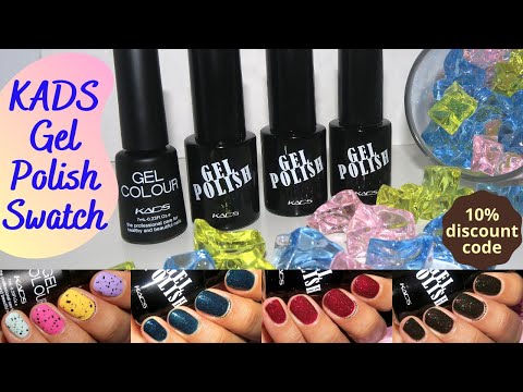 KADS Gel Polish Swatch | 10% Discount Code | DesignYourNailsByIsha
