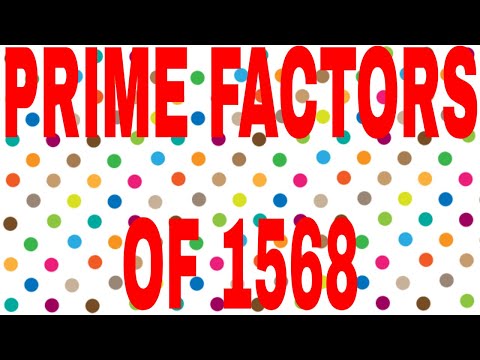 PRIME FACTORS OF 1568|PRIME FACTORIZATION