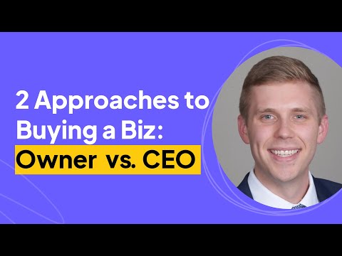 Owner vs CEO 2 Approaches to Buying a Business | Derek Turner Interview