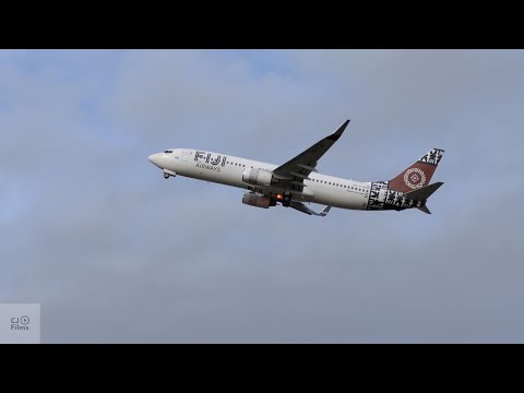 Fiji Airways B737-808 rapid departure from Christchurch Airport 10 June 2025 (FJ450) DQ-FJN