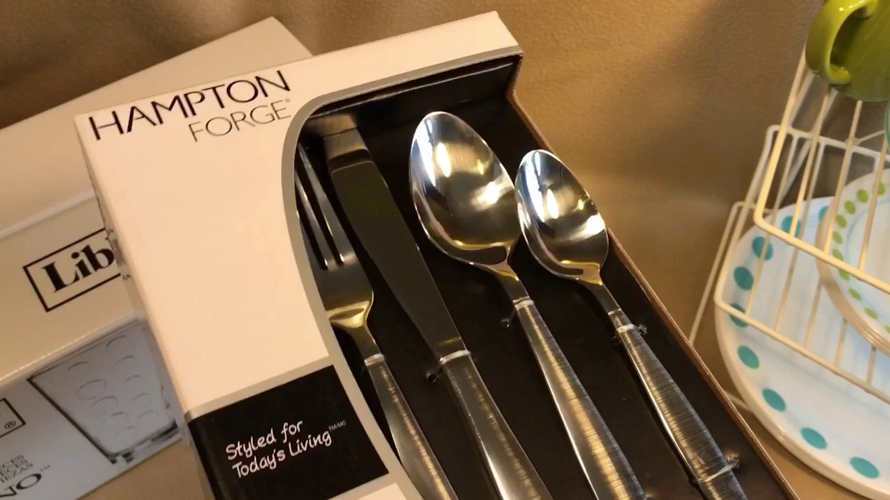 Hampton Forge Absolute Satin flatware set from Kmart/Shop Your Way