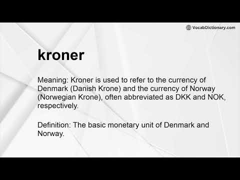 kroner Meaning