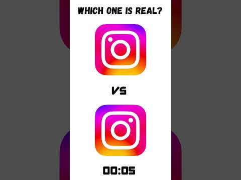 Which Instagram logo is real? #shorts