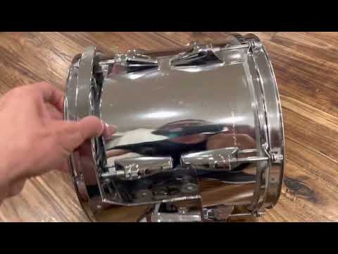 Remo Acousticon 516 10x9" tom w/quadura chrome wrap with RIMS | Reverb