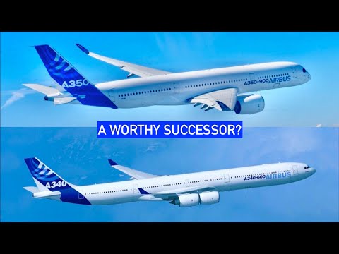 A340 vs A350: Airbus wide body family aircraft comparison!