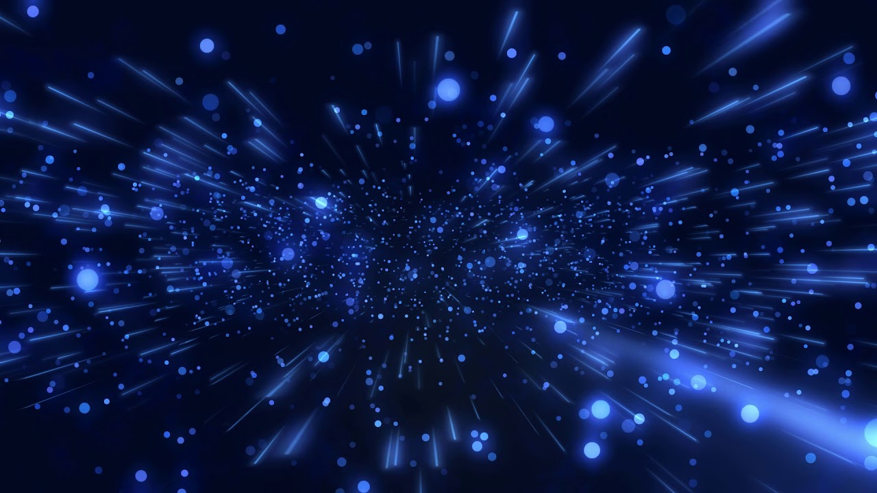 Blue Particles Moving Background HD