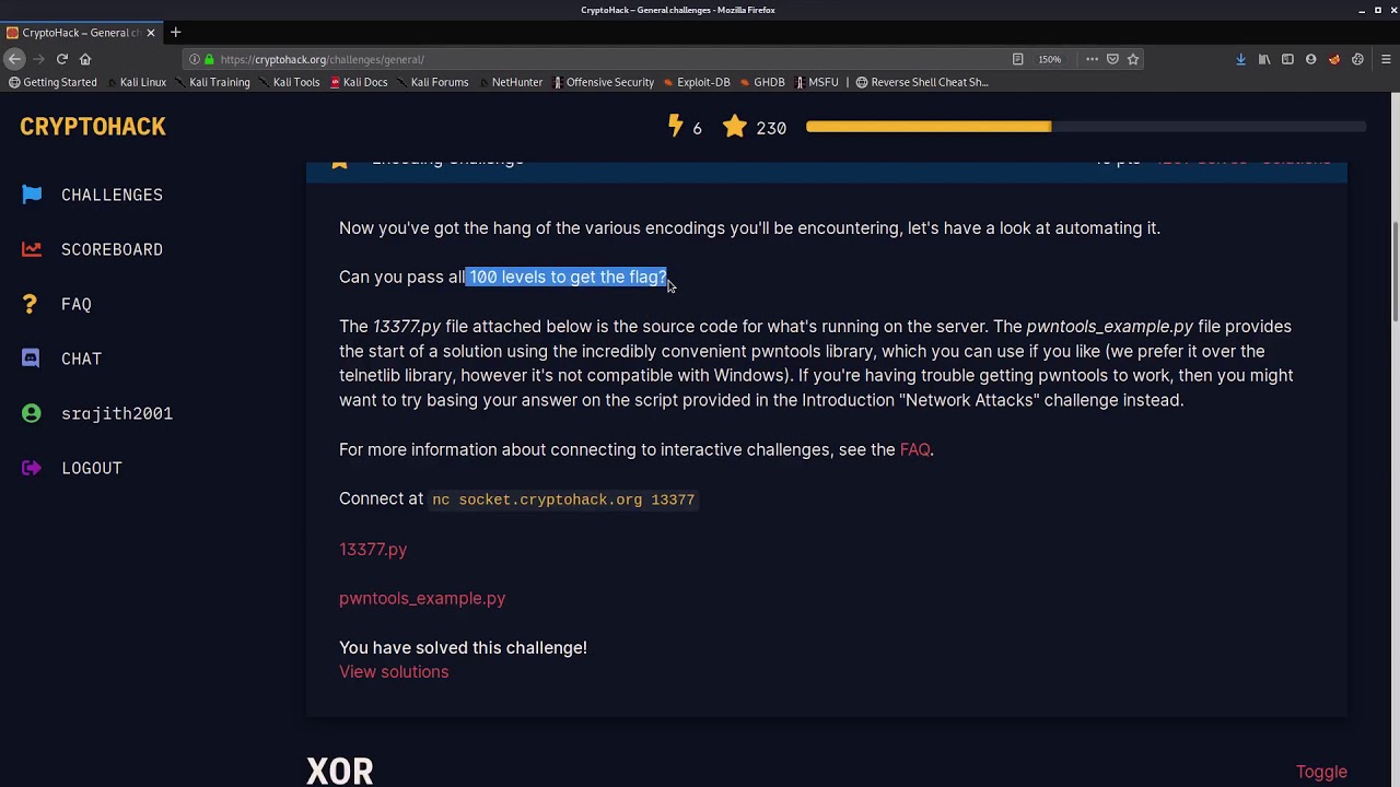 Encoding Challenge