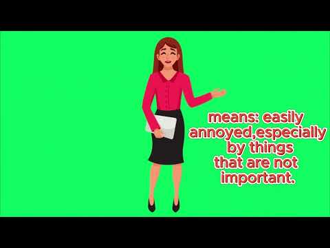New vocabulary for the word "Bad tempered" | easily annoyed