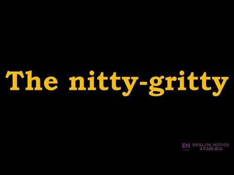 The nitty gritty - Meaning, Pronunciation, Examples | How to pronounce The nitty-gritty in English