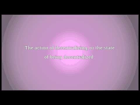 Decentralization Meaning
