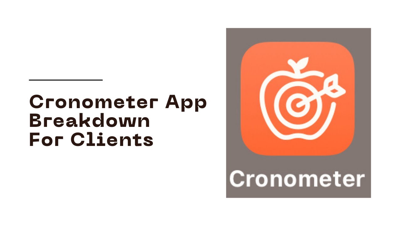 Cronometer client walkthrough