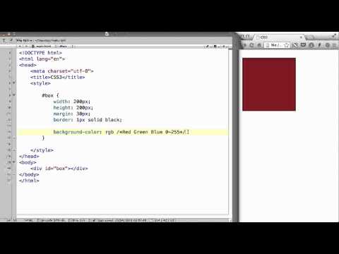 CSS3 - 05. RGBA colours