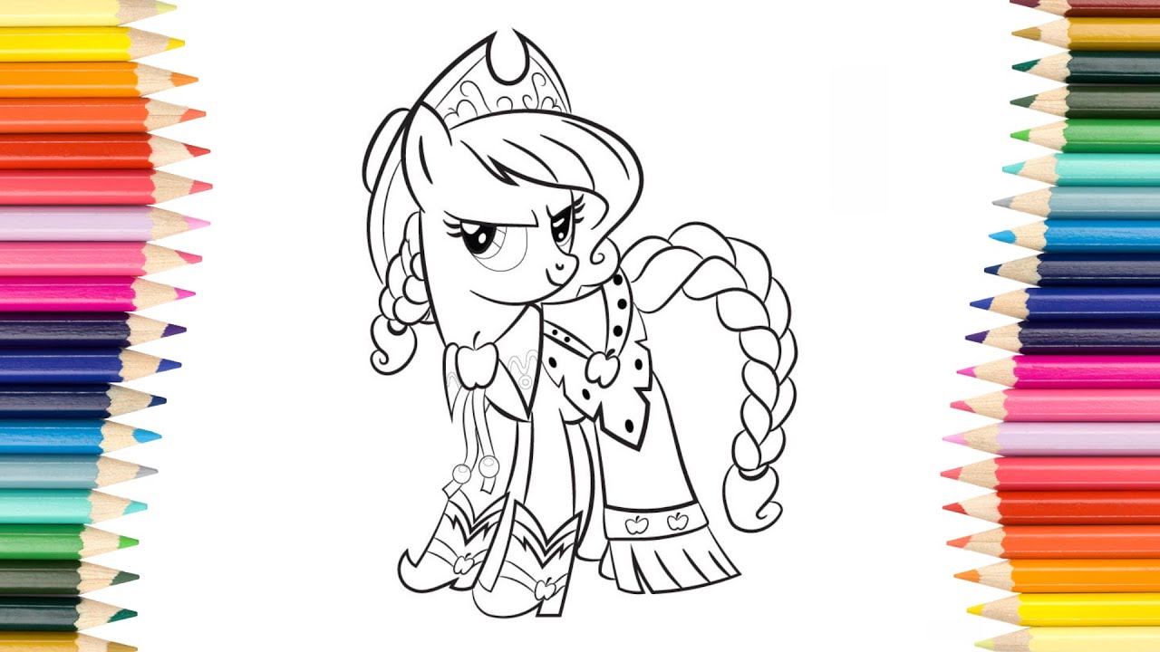 Applejack Coloring Page
