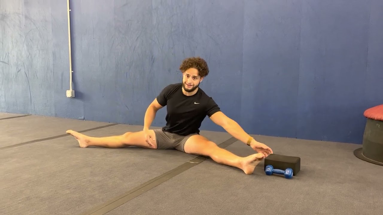 Seated Straddle Side to Side Bend