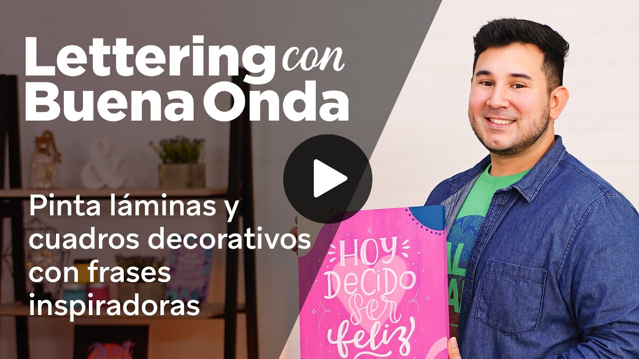 Aprende a hacer Lettering Creativo ♥ Curso Online! Te enseño cómo pintar Cuadros con Frases Bonitas