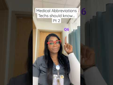 Abbreviations Techs SHOULD know #scrubs #subscribe #shortclip #pct #scrubstyle #cna #nurse #shorts