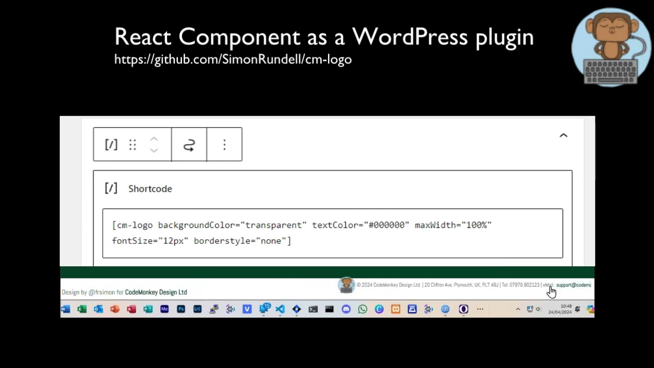 Wordpress Plugin from React Component