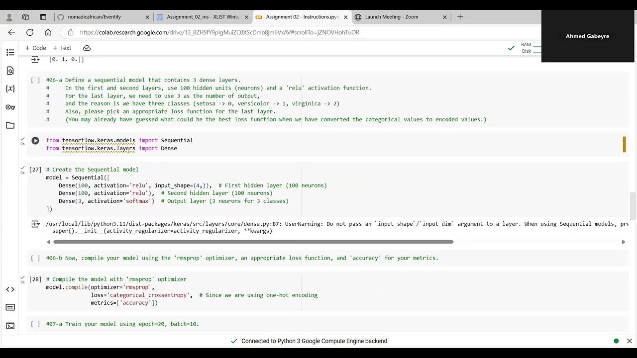multiclass classification using Iris dataset.