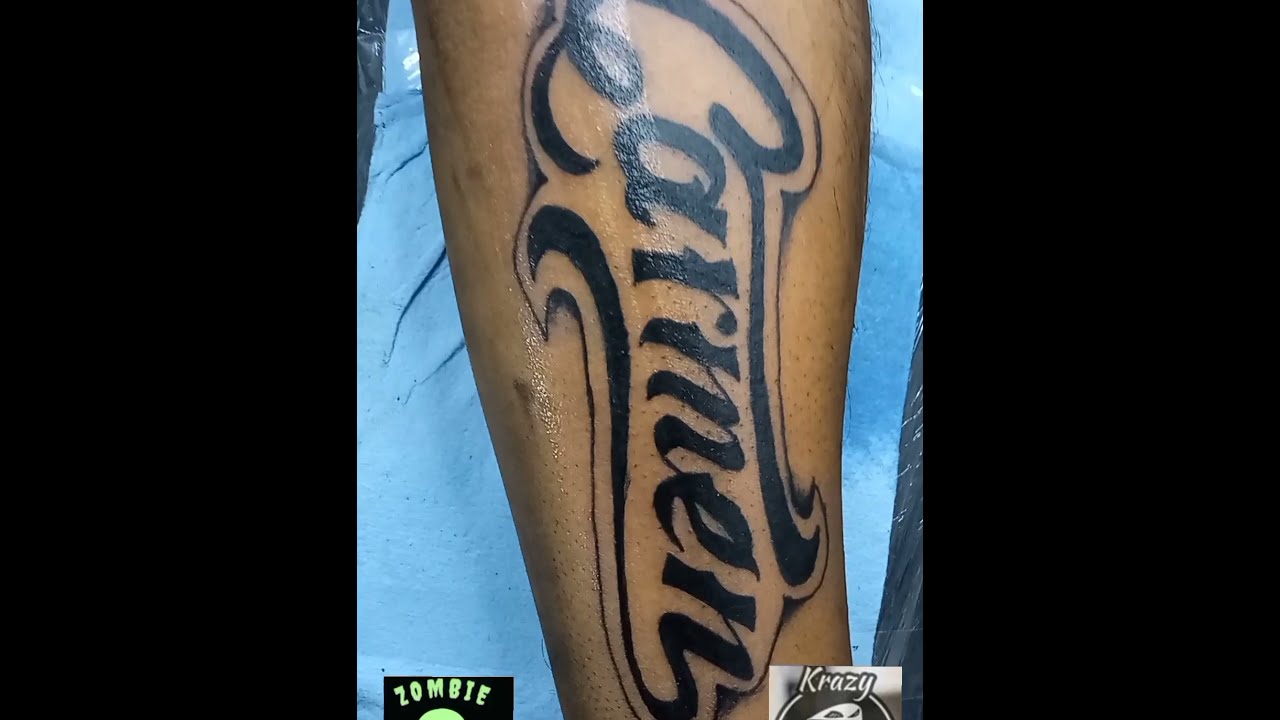 lettering tattoo 