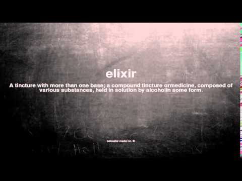 What does elixir mean