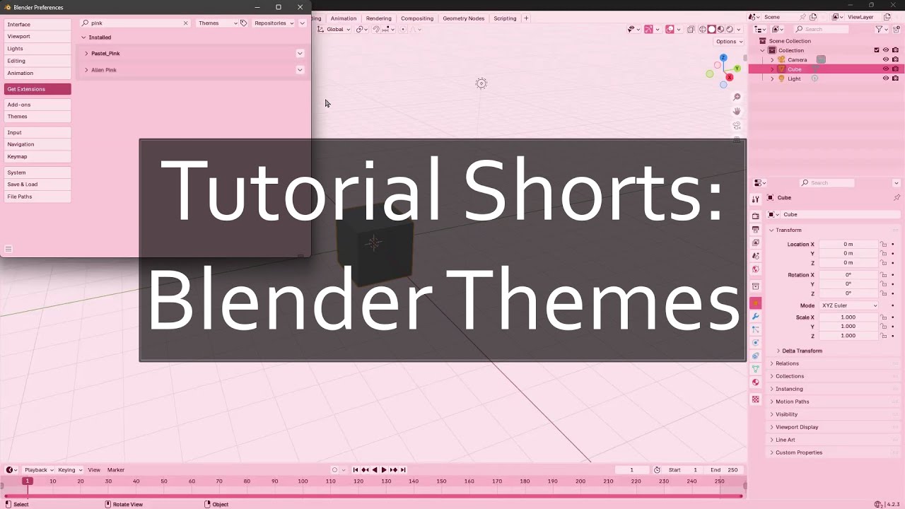 How to Change your Blender's Theme | Blender 4.2