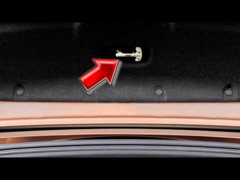 2014 NISSAN Murano - Emergency Inside Trunk Release (Cross Cab Models Only)