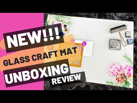 New Craft Mat Unboxing & Review Glassboard Studio | Mixed Media Mat