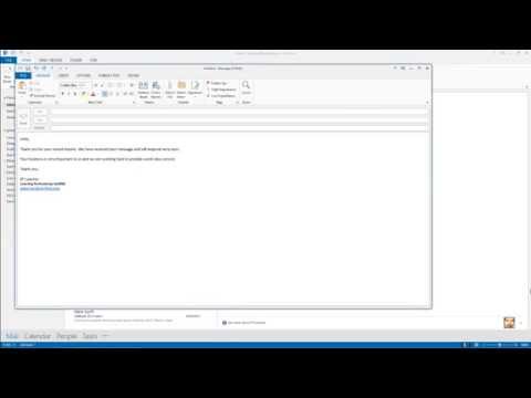 Outlook 2013- How to Create an Email Template