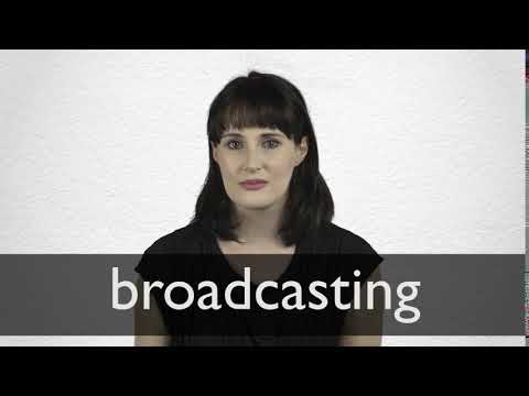 How to pronounce BROADCASTING in British English