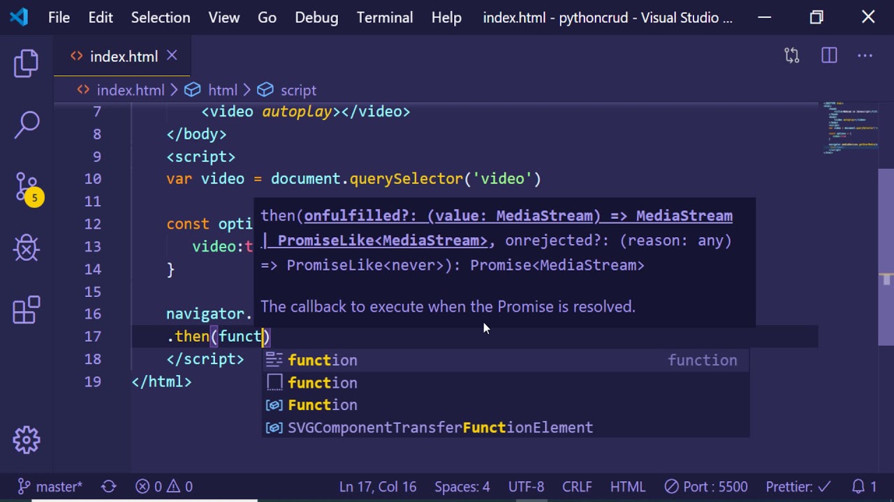 [BEST TUTORIAL] How to Access Webcam in HTML5 Using Javascript (2020)