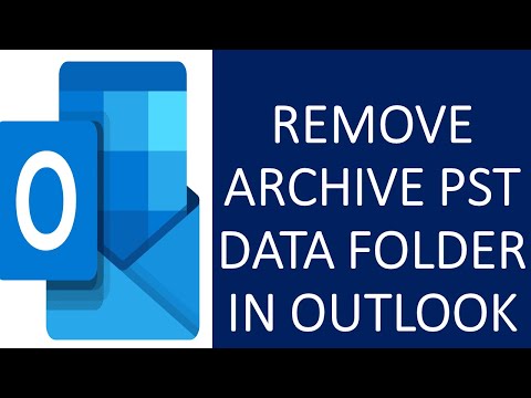 Remove Archive Data Files in Outlook | How to Remove PST Files in Outlook? | How to Hide PST File