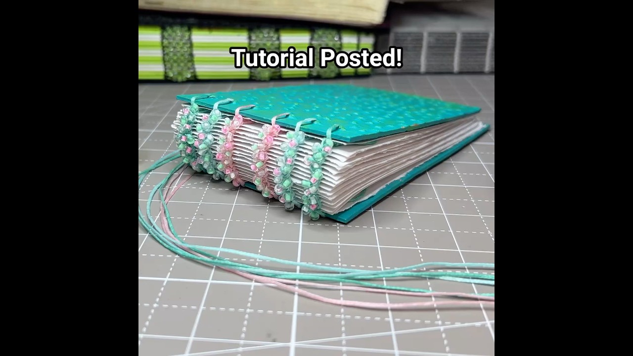 Tutorial Posted! Single Page Coptic Stitch with Beads